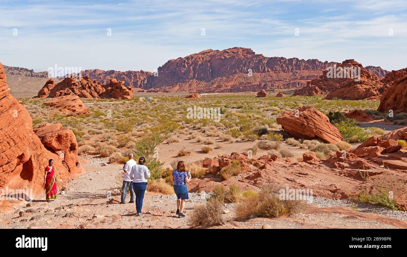 Valley of Fire State Park in the Clark County, Nevada USA. World ...
