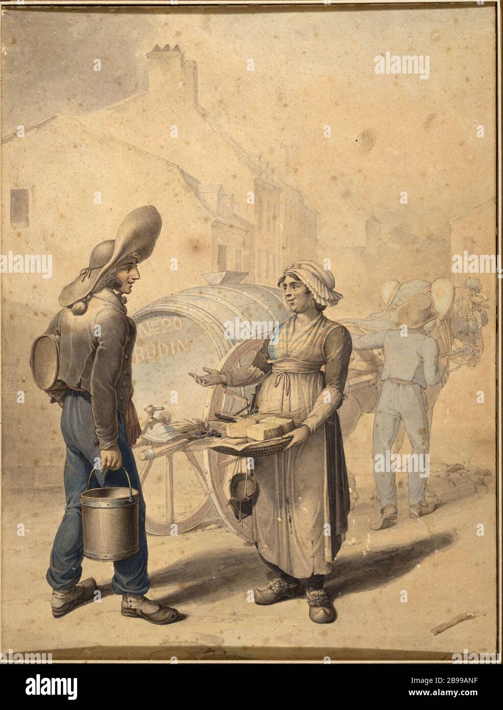 TABLE PARIS - THE WATER CARRIER Georg Emmanuel Opitz (ou Opiz) (1775 ...