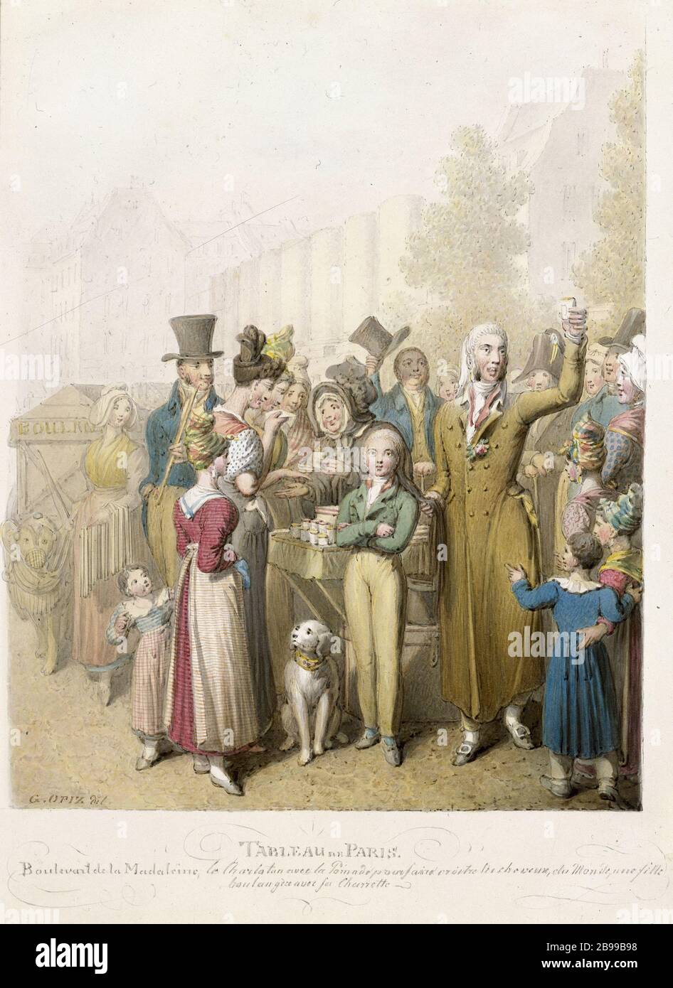 PARIS TABLE - BOULEVARD DE LA MADELEINE, THE QUACK WITH OINTMENT Georg ...