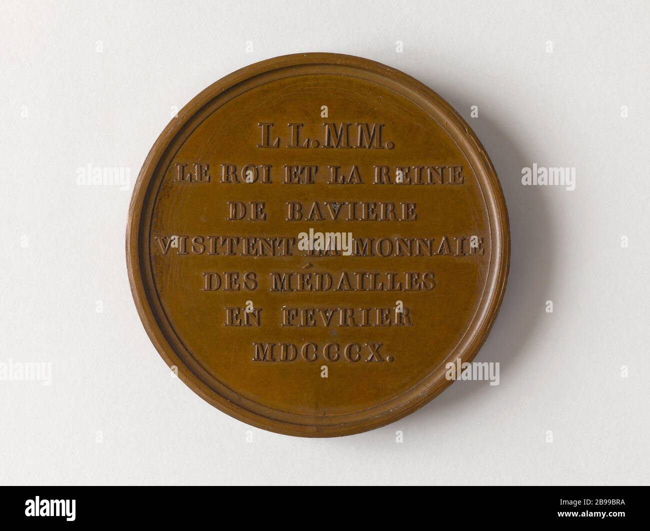 VISIT OF THE KING AND QUEEN OF BAVARIA MEDAL TO THE CURRENCY, February ...