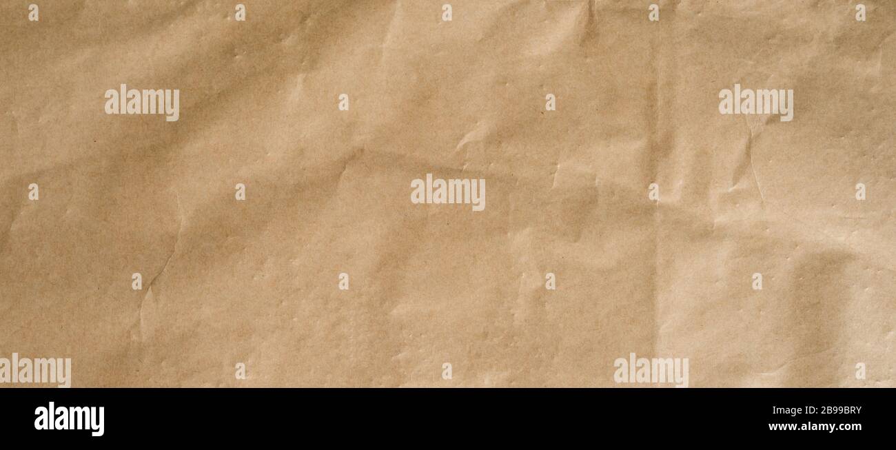crumpled brown paper background and texture with copy space Stock Photo ...