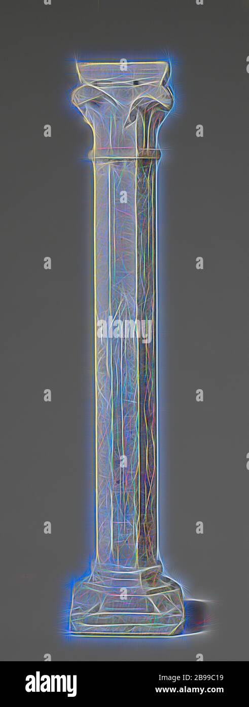 Stone column, A column of sandstone with octagonal shaft. An octagonal ...