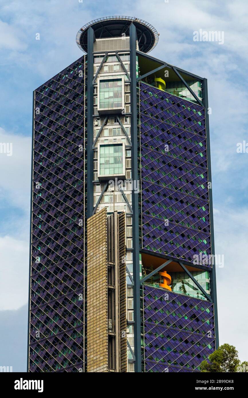 Modern highrise office buildings in the heart of Mexico City, Mexico ...