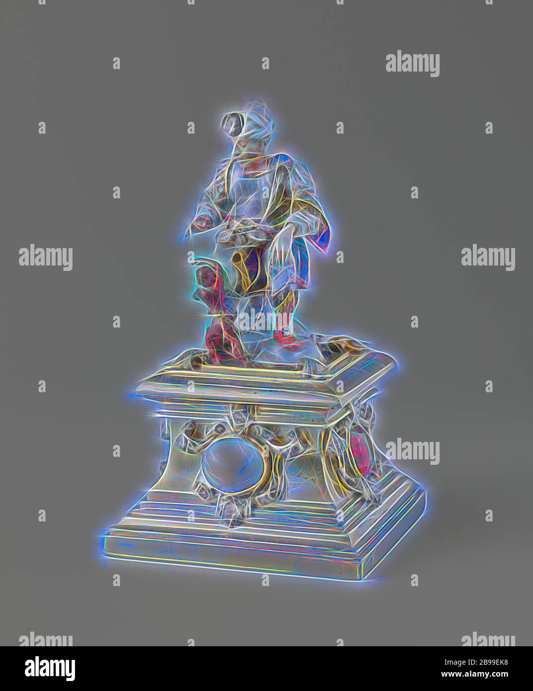 Armenian merchant with monkey, Sculpture of gold, baroque pearls and ...