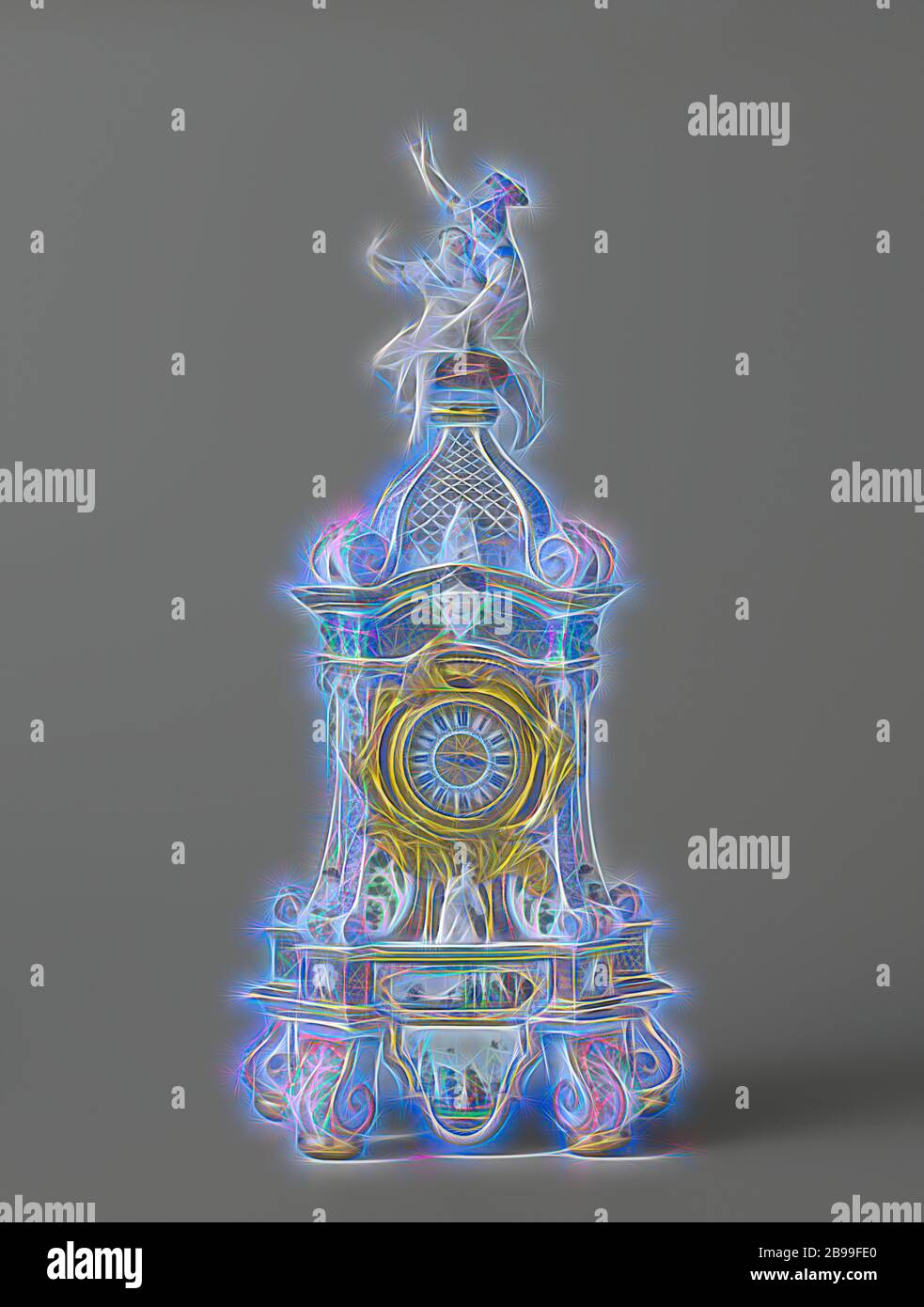 Mantel clock (pendulum) with Arachne and Athena Chimney clock with ...