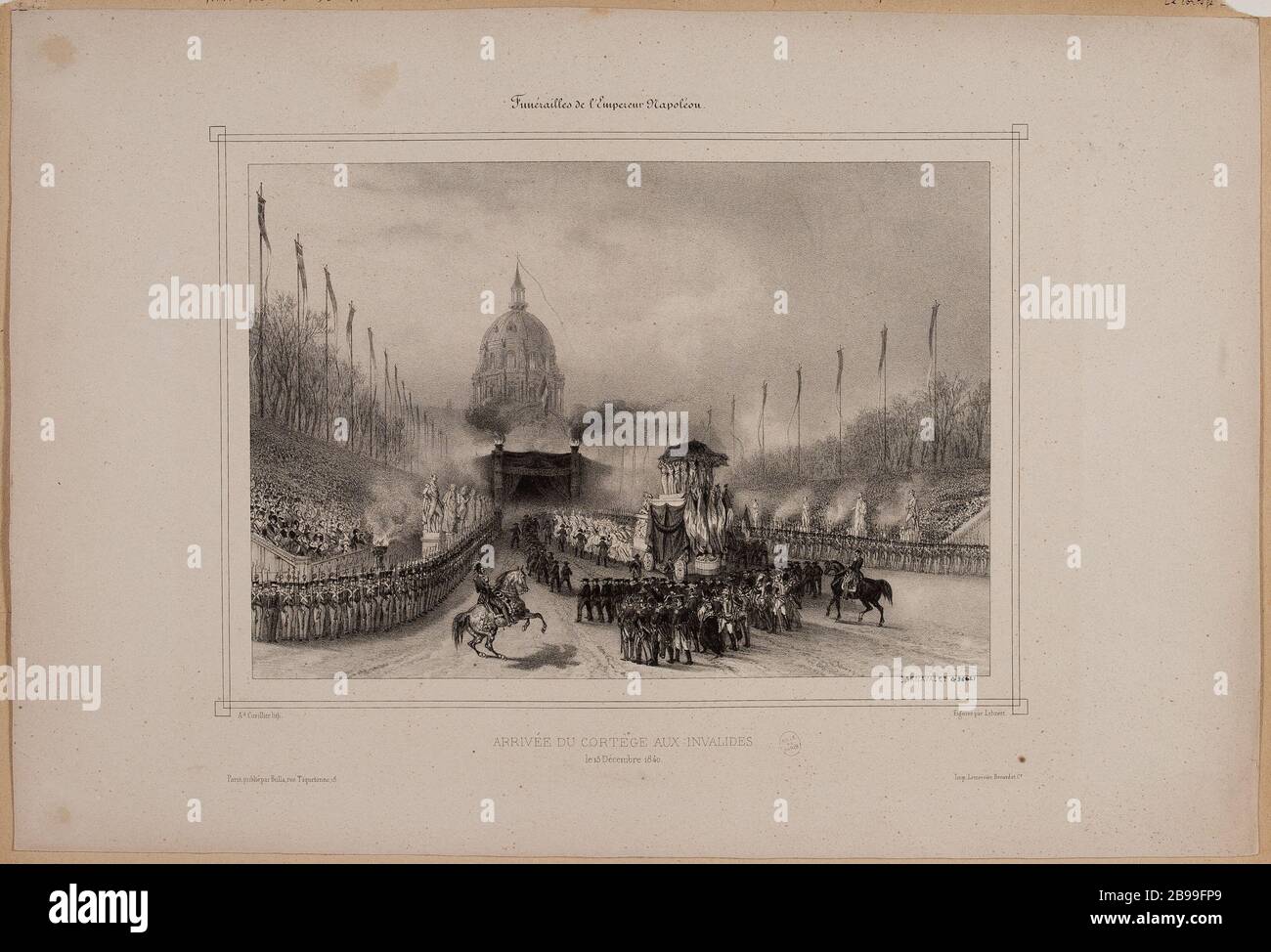 FUNERAL OF EMPEROR NAPOLEON: ARRIVAL PROCESSION DISABLED ON 15 DECEMBER ...