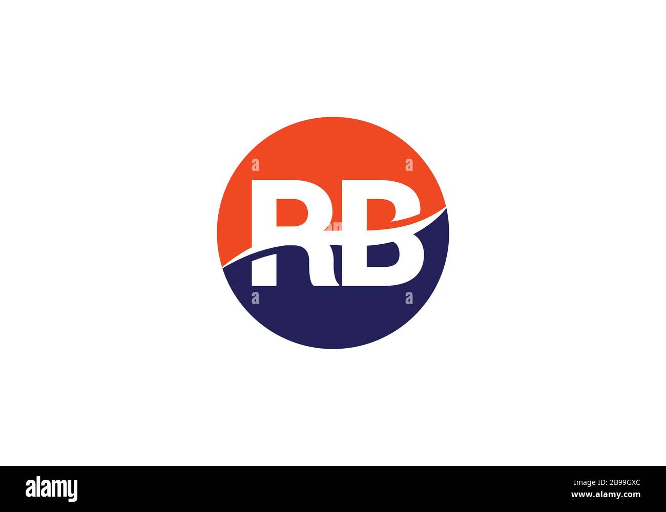 R B, RB Initial Letter Logo design vector template, Graphic Alphabet Symbol for Corporate ...