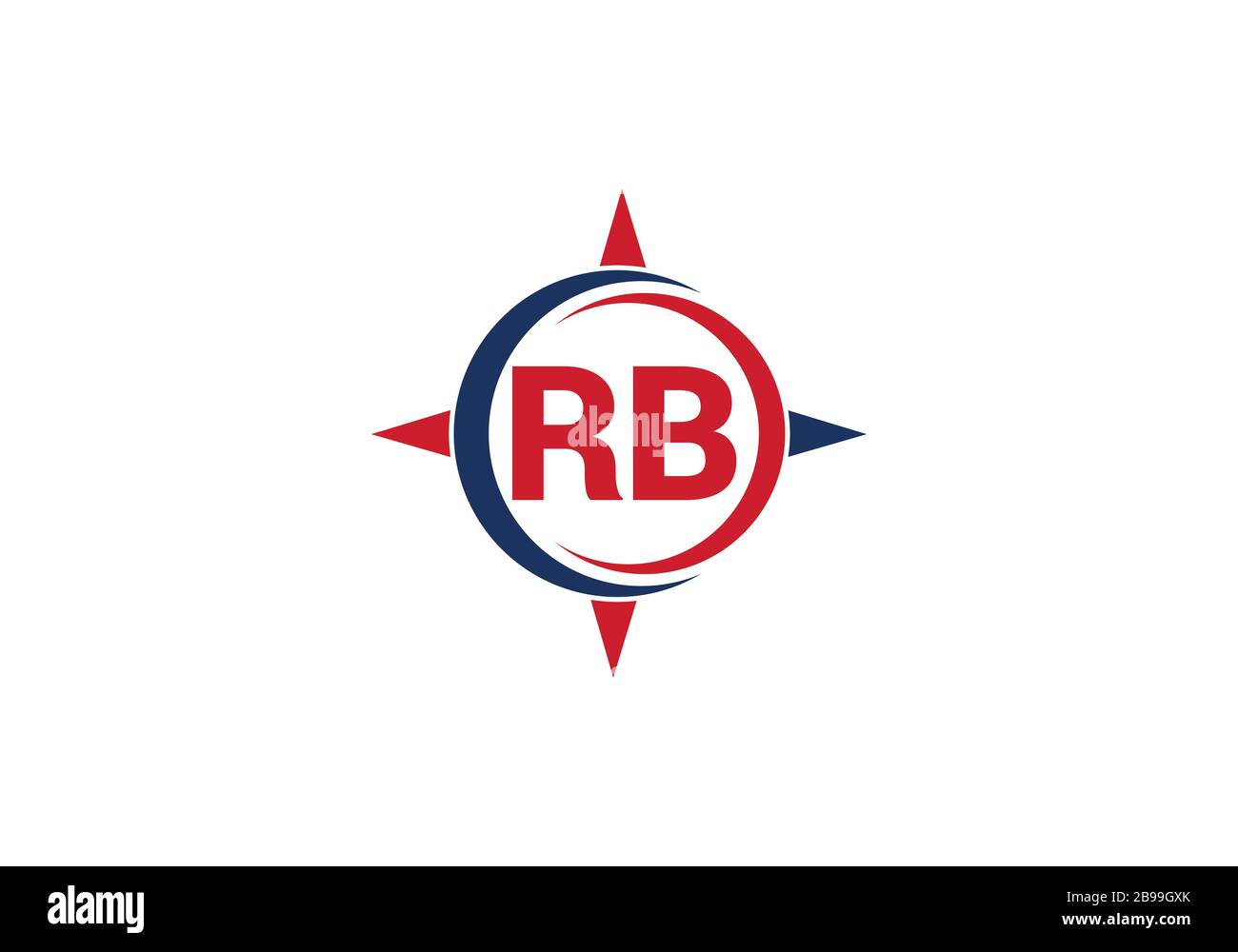 R B, RB Initial Letter Logo design vector template, Graphic Alphabet ...