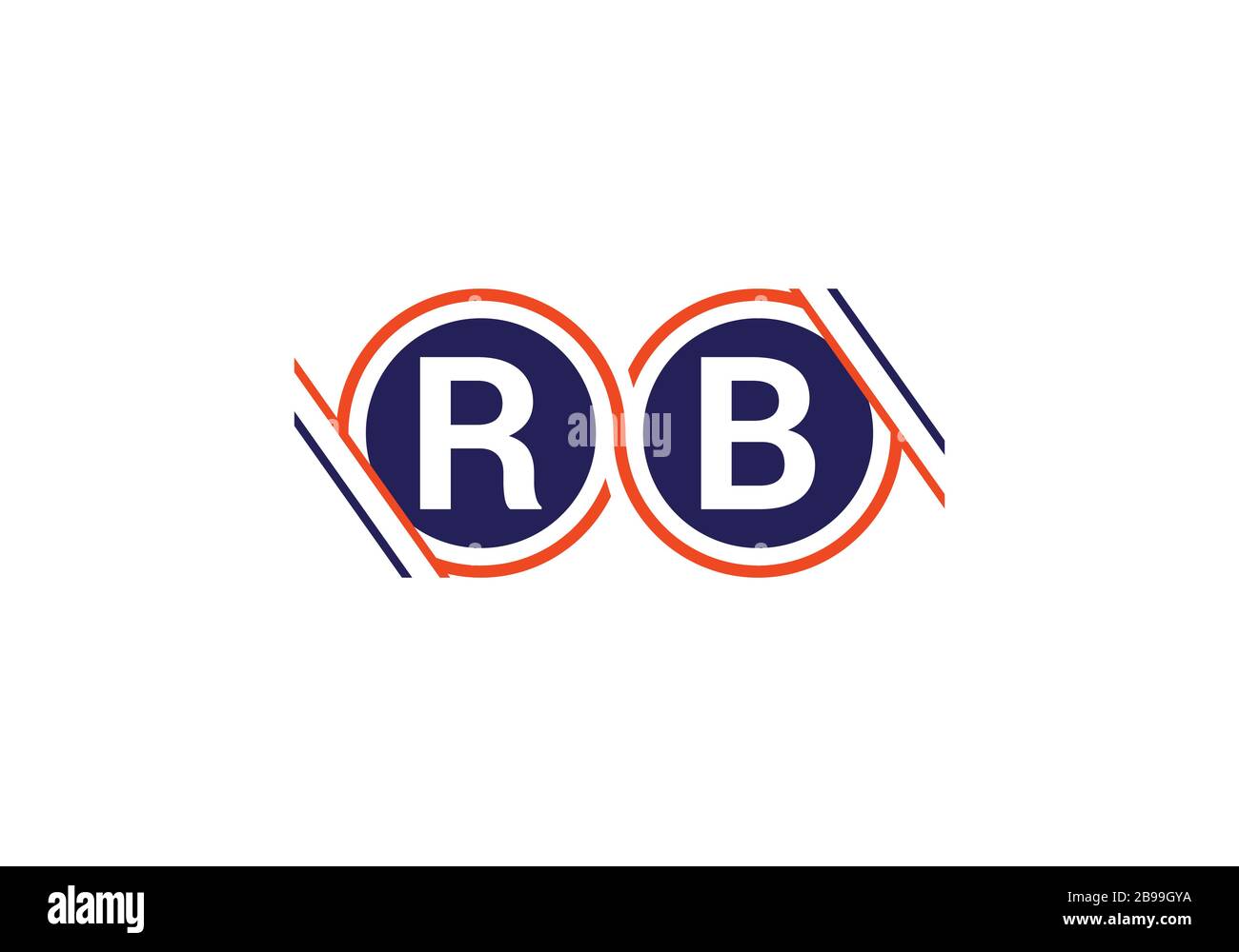 R B, RB Initial Letter Logo design vector template, Graphic Alphabet Symbol for Corporate ...