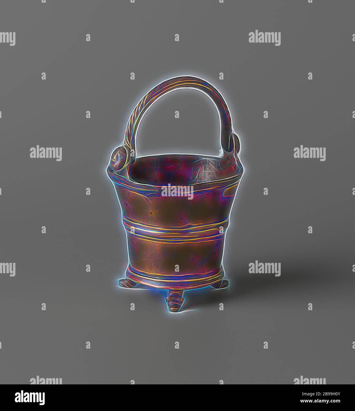 Holy water bucket, round, The object consists of two parts: the bucket ...