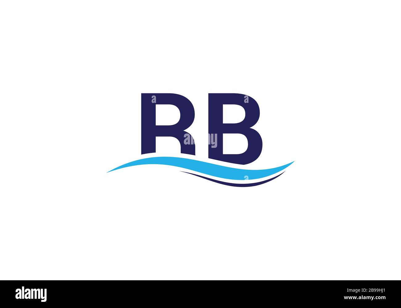 R B, RB Initial Letter Logo design vector template, Graphic Alphabet ...