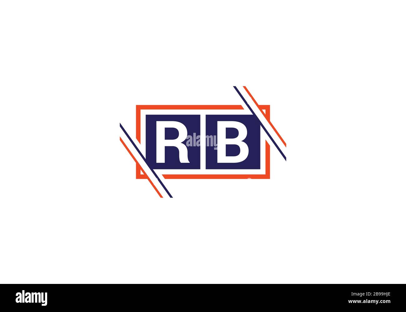 R B, RB Initial Letter Logo design vector template, Graphic Alphabet Symbol for Corporate ...