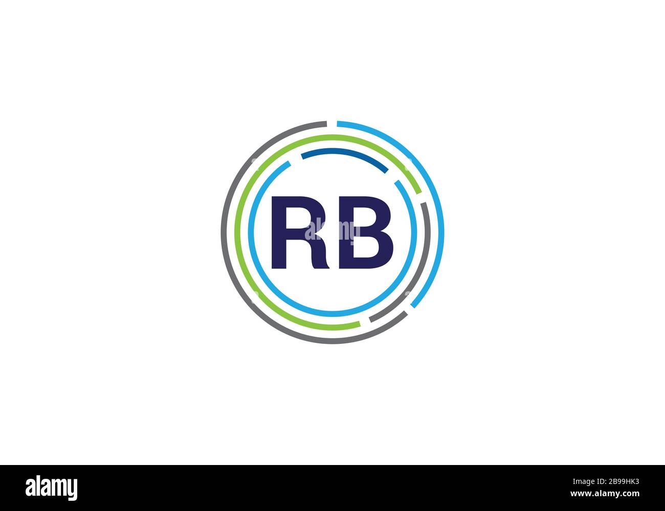R B, RB Initial Letter Logo design vector template, Graphic Alphabet Symbol for Corporate ...
