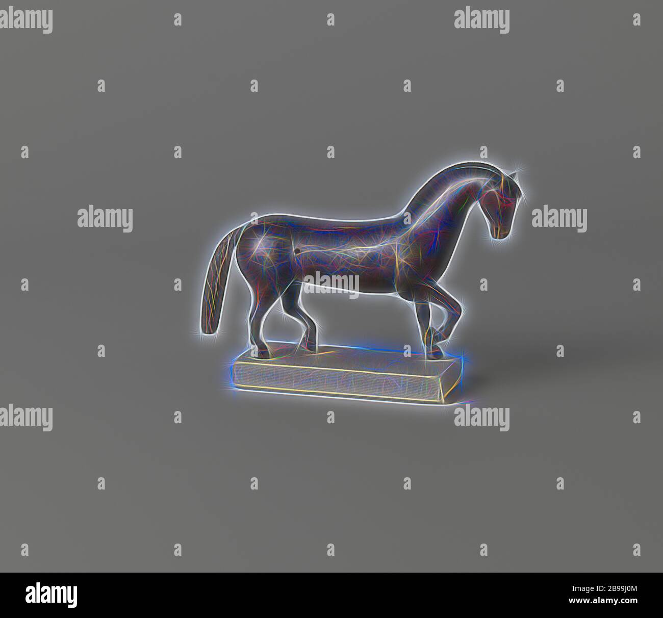 Horse, The solid cast and embellished objects represent two step-by ...