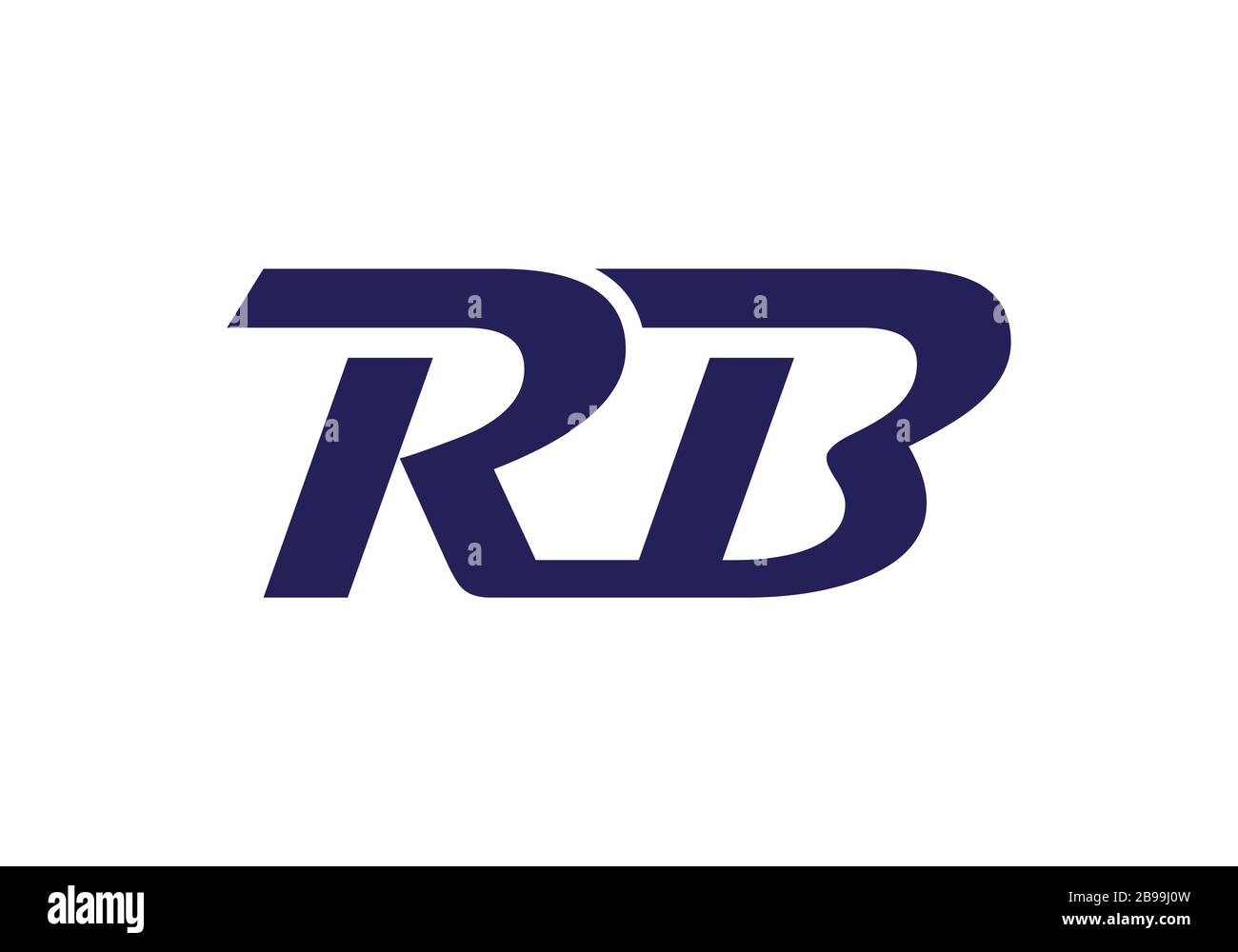 R B, RB Initial Letter Logo design vector template, Graphic Alphabet Symbol for Corporate ...
