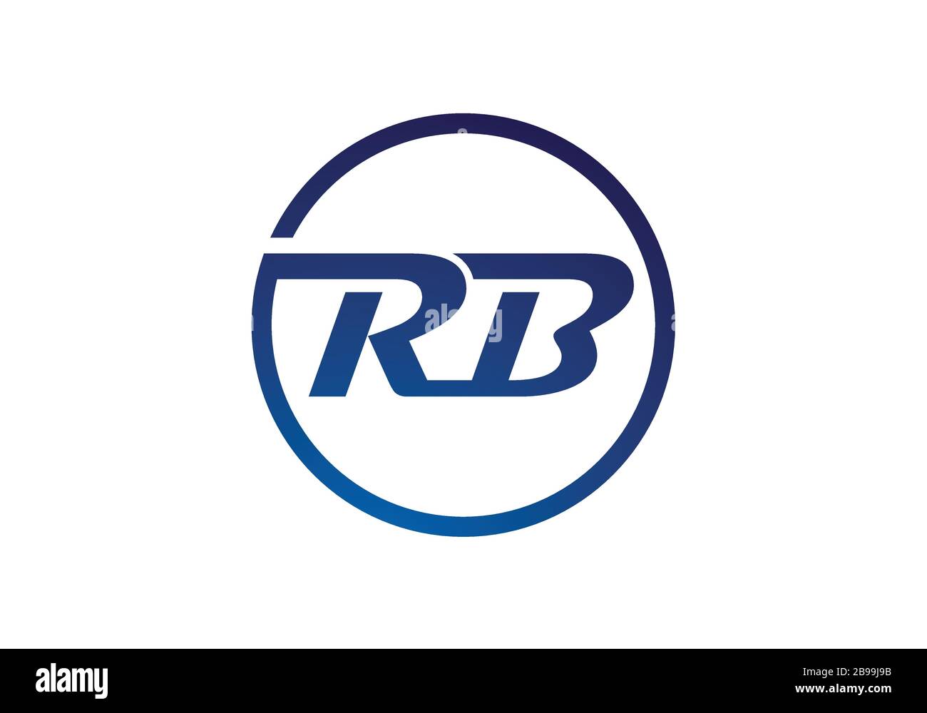 R B, RB Initial Letter Logo design vector template, Graphic Alphabet ...