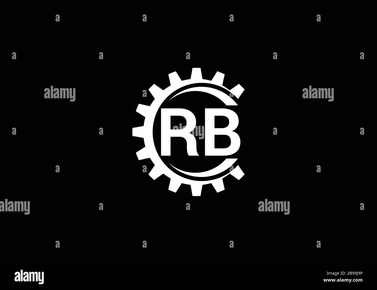 R B, RB Initial Letter Logo design vector template, Graphic Alphabet Symbol for Corporate ...