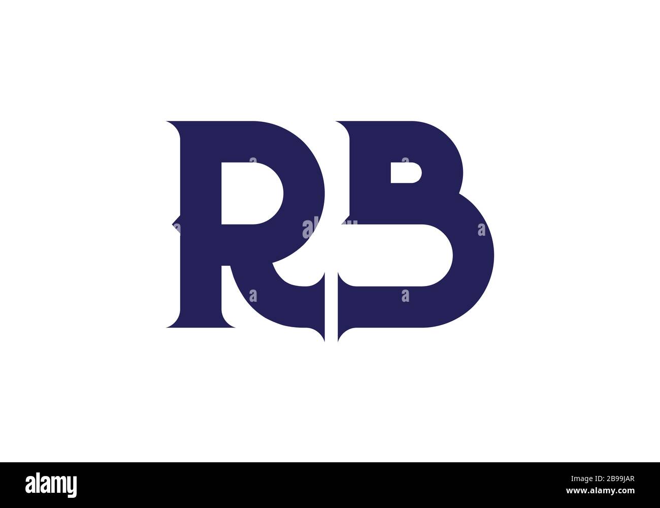 R B, RB Initial Letter Logo design vector template, Graphic Alphabet ...