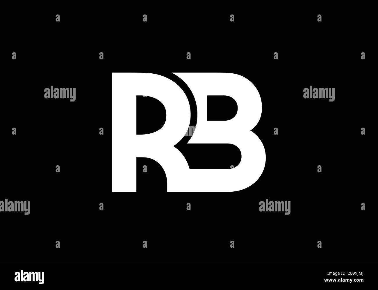 R B, RB Initial Letter Logo design vector template, Graphic Alphabet ...