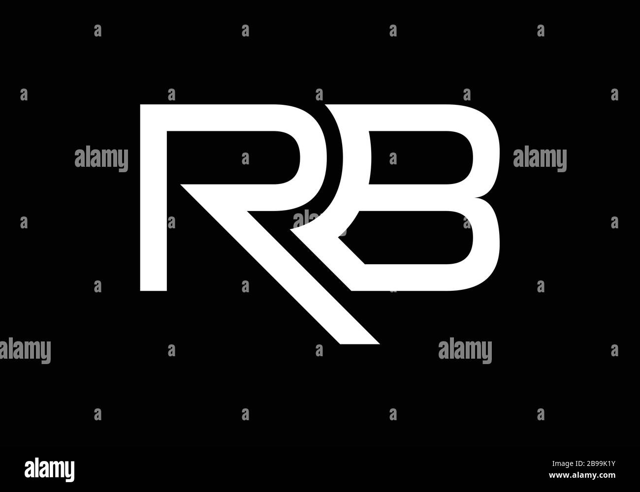 R B, RB Initial Letter Logo design vector template, Graphic Alphabet Symbol for Corporate ...
