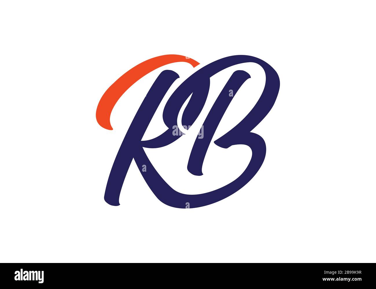 R B, RB Initial Letter Logo design vector template, Graphic Alphabet Symbol for Corporate ...