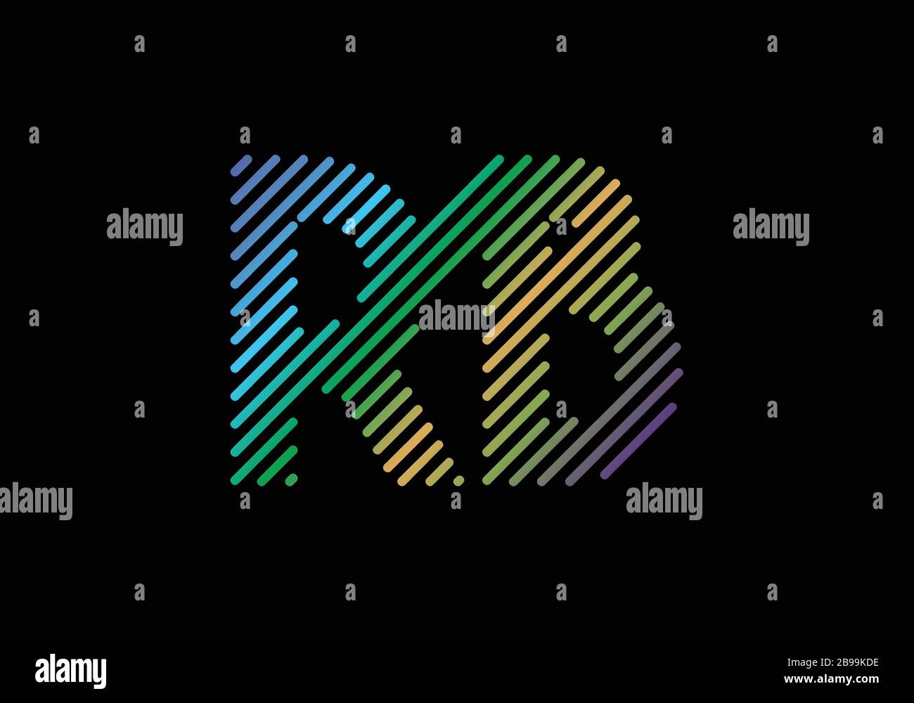 R B, RB Initial Letter Logo design vector template, Graphic Alphabet Symbol for Corporate ...