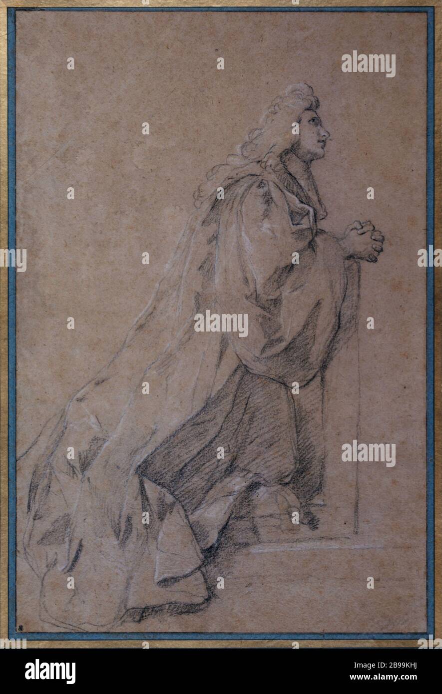STUDY IN PRAYER FOR ECHEVIN (JEROME BIGNON) François de Troy (1645-1730 ...