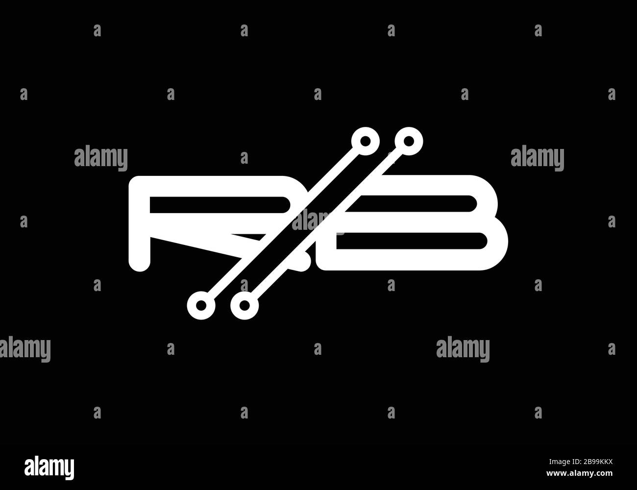 R B, RB Initial Letter Logo design vector template, Graphic Alphabet Symbol for Corporate ...