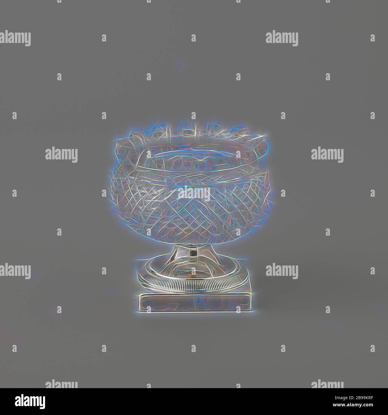 Salt vessel spherical on square base, The four spherical vessels of ...