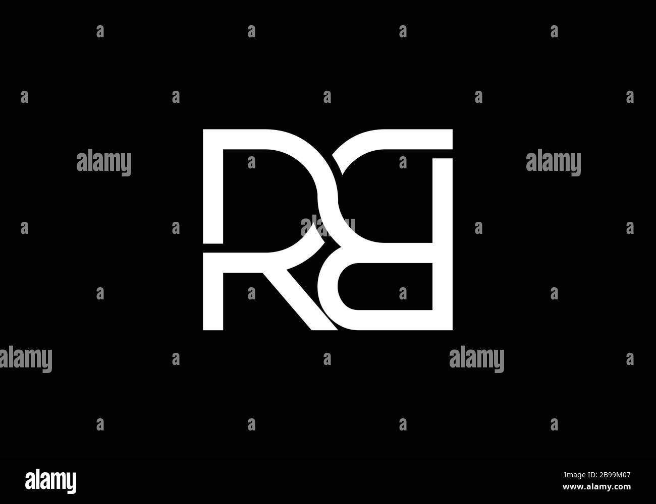 Rb letter logo vector hi-res stock photography and images - Alamy