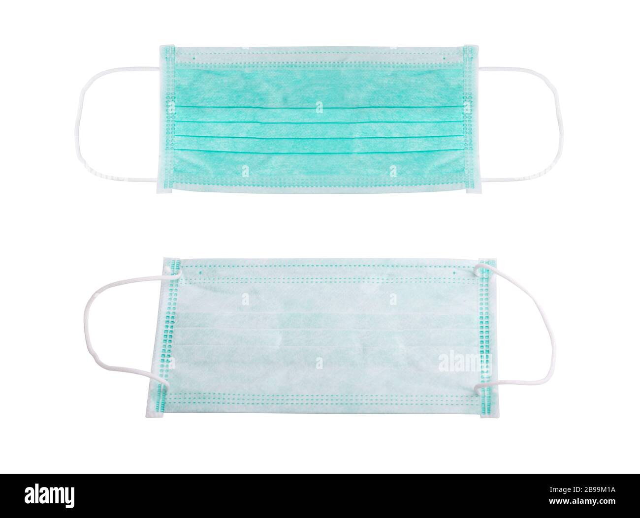 Medical mask isolated on the white background with clipping paths. Face ...