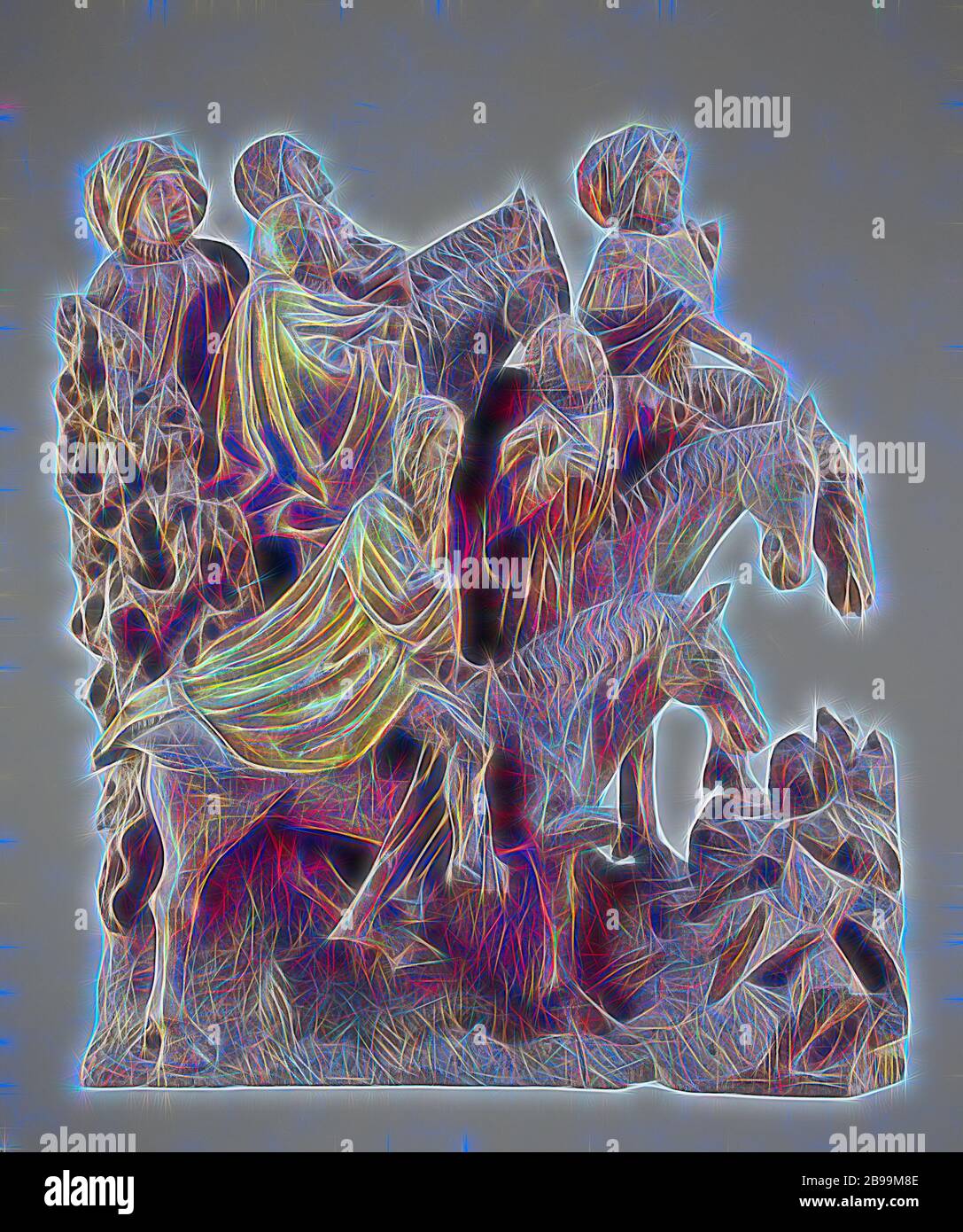 Two groups of horsemen from a Crucifixion scene Group of Horsemen from ...