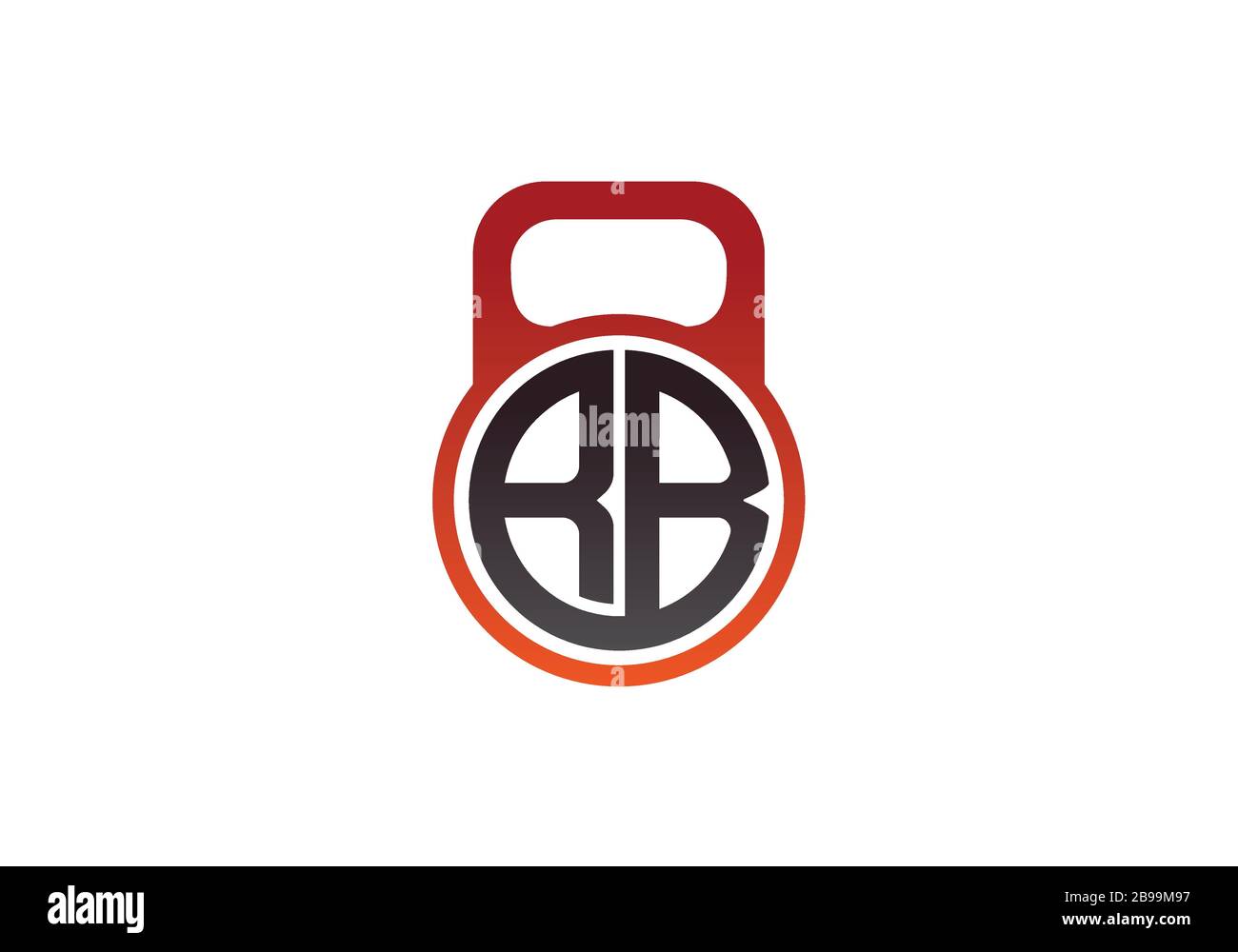 R B, RB Initial Letter Logo design vector template, Graphic Alphabet ...