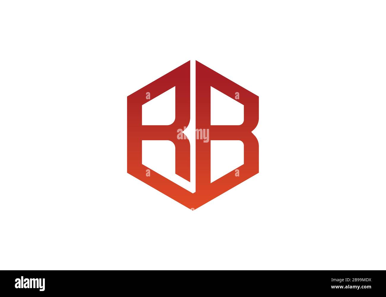 R B, RB Initial Letter Logo design vector template, Graphic Alphabet Symbol for Corporate ...