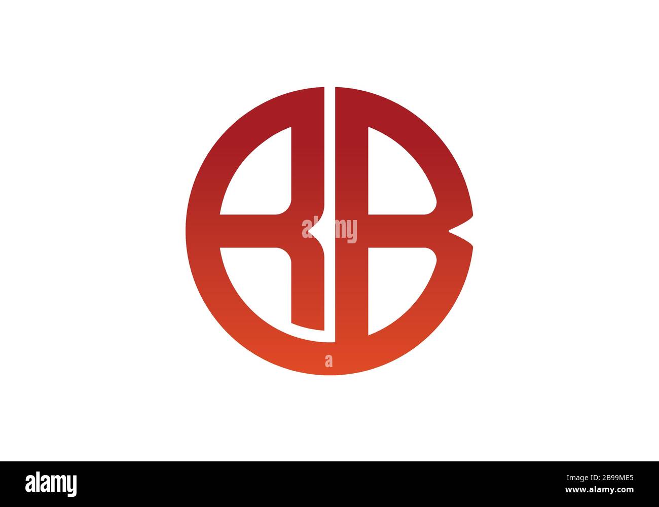 R B, RB Initial Letter Logo design vector template, Graphic Alphabet ...