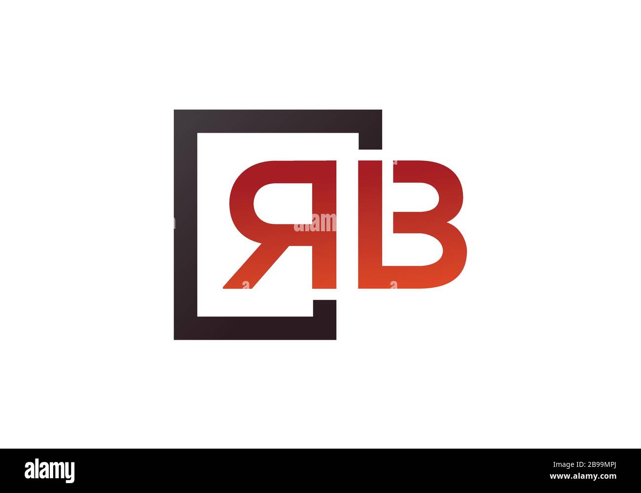 R B, RB Initial Letter Logo design vector template, Graphic Alphabet Symbol for Corporate ...