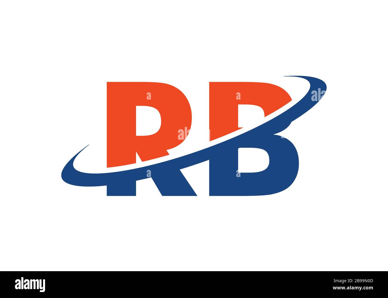 R B, RB Initial Letter Logo design vector template, Graphic Alphabet Symbol for Corporate ...