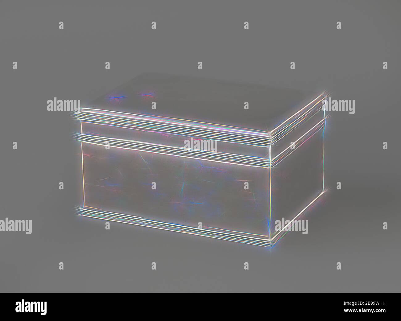 Two tins, Drum, rectangular, with fillet edges, The rectangular (A) and ...