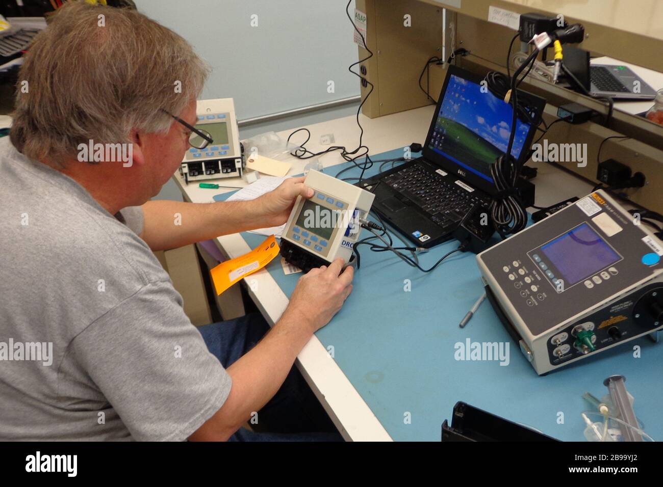 Tobyhanna, United States. 23rd Mar, 2020. Biomedical equipment ...
