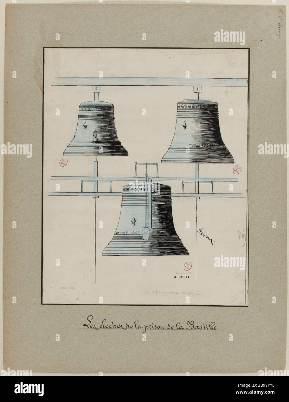 The bells of the Bastille prison Stock Photo - Alamy