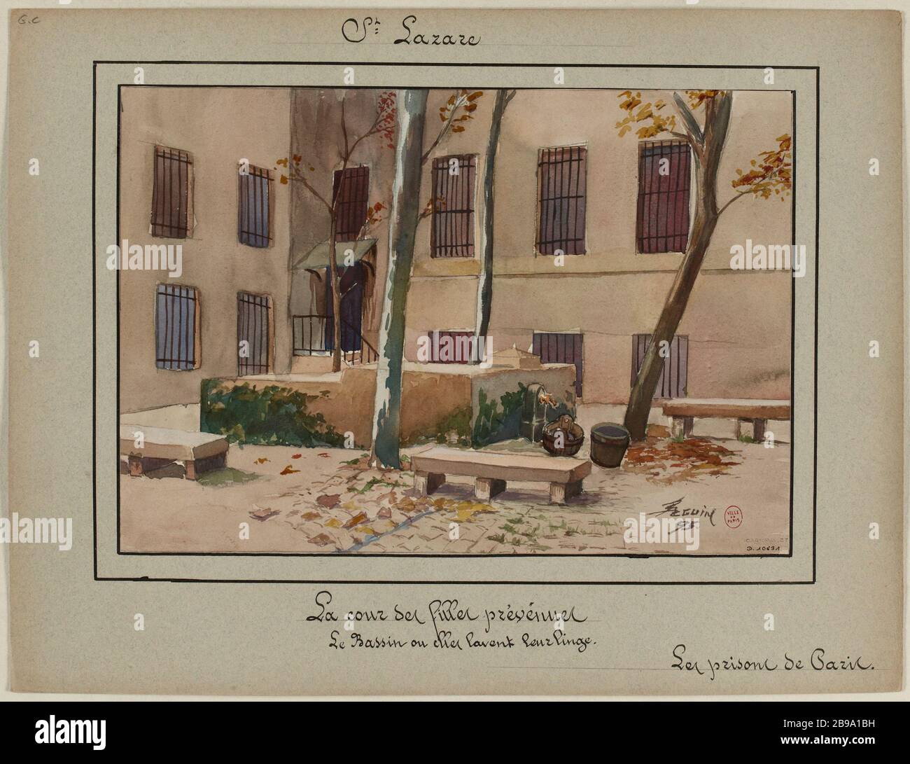 [The prisons of Paris] Prison Saint-Lazare; The court warned the girls ...