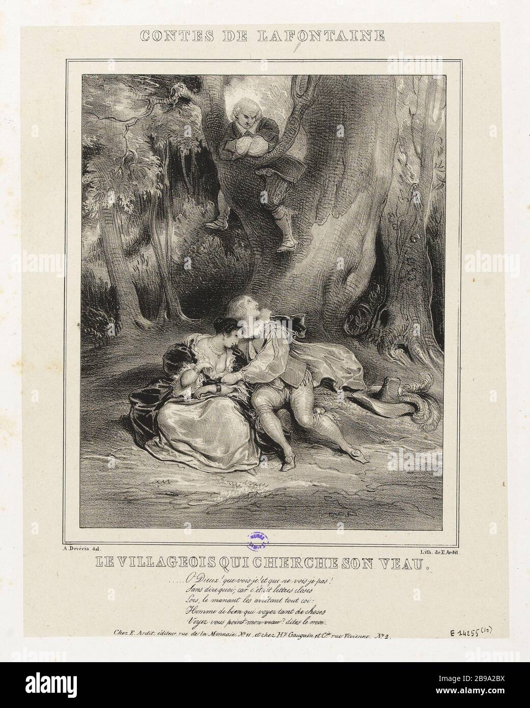 Album Of Jean Tales La Fontaine The Villagers Who Seek His Calf
