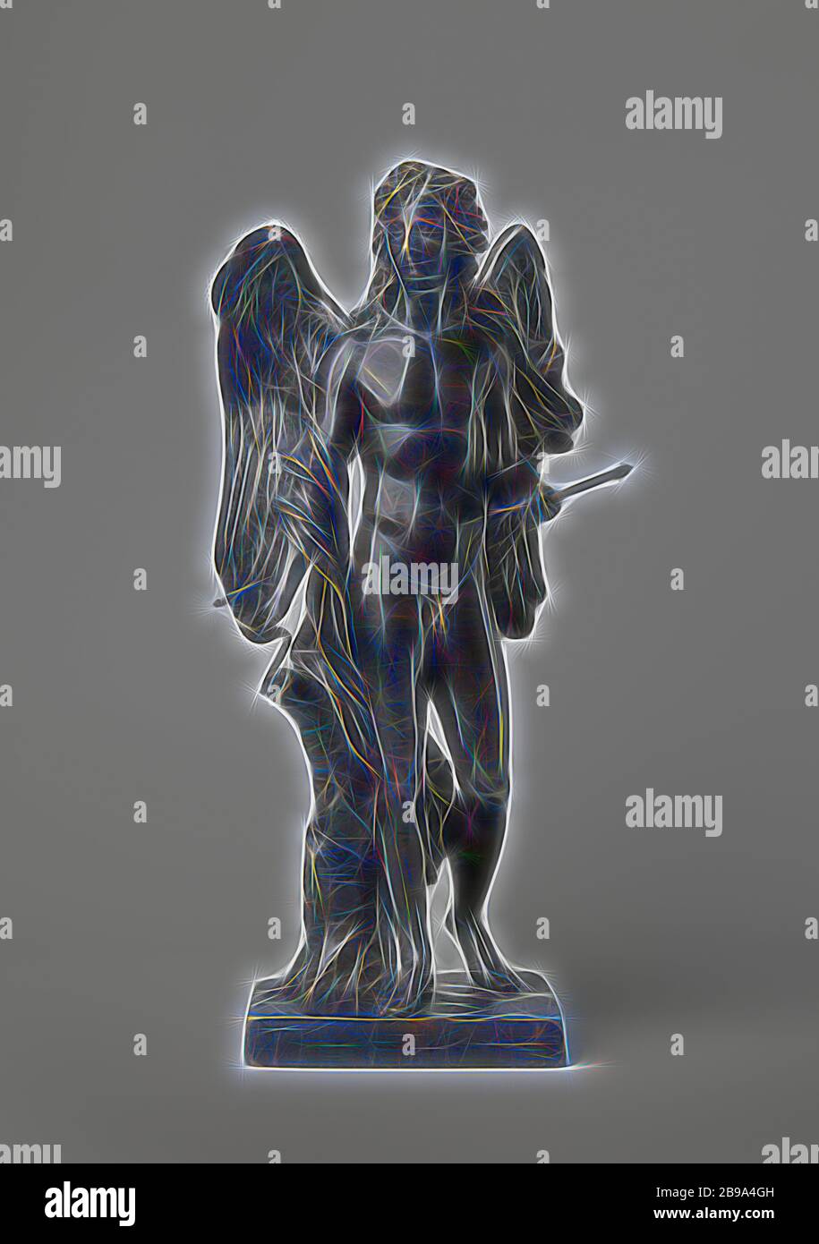 Eros, Sculpture of bronze, representing a personification of a genius ...