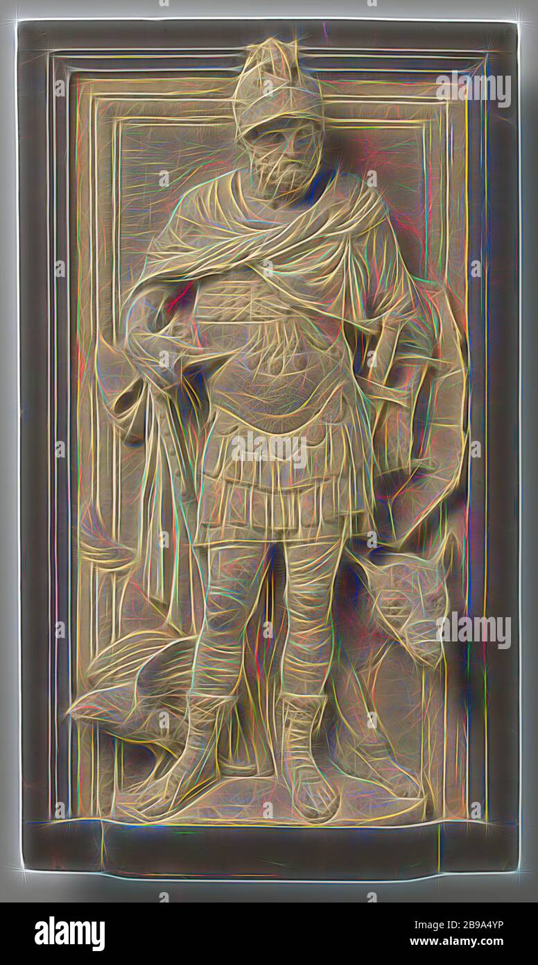 Mars, The god stands head-on, the head slightly to the right, in full ...