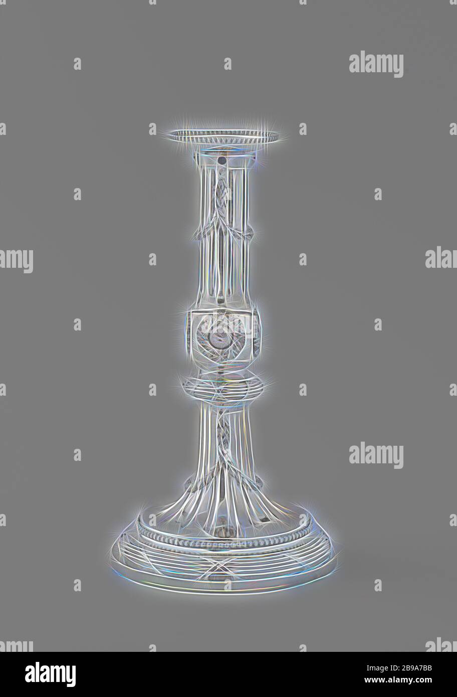 Four candlesticks Candlestick with fluted stem Four candlesticks, The ...
