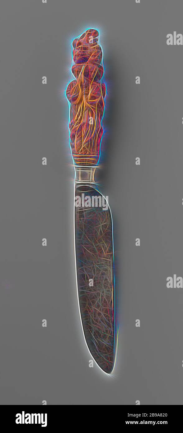 Knife handle with the five senses, The handle consists of five female ...