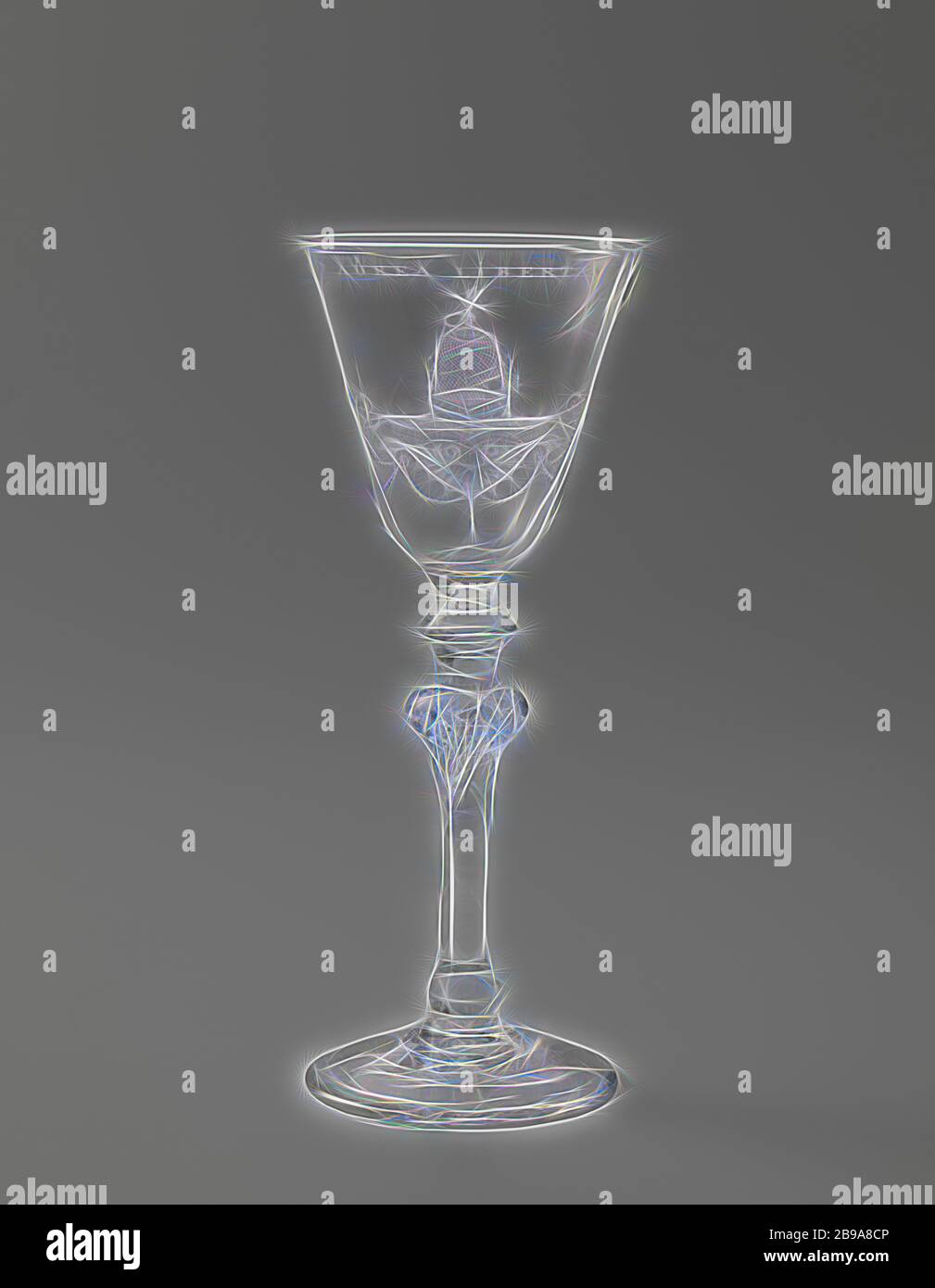 Goblet with an opened bird cage and the inscription: AUREA LIBERTAS ...