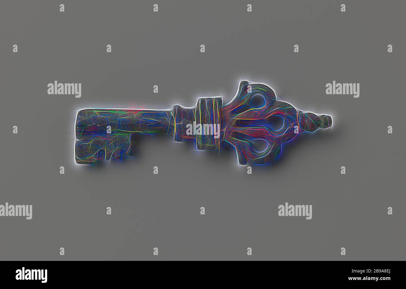 39 keys, Pipe key, Pipe key with a handle in the form of a stylized ...