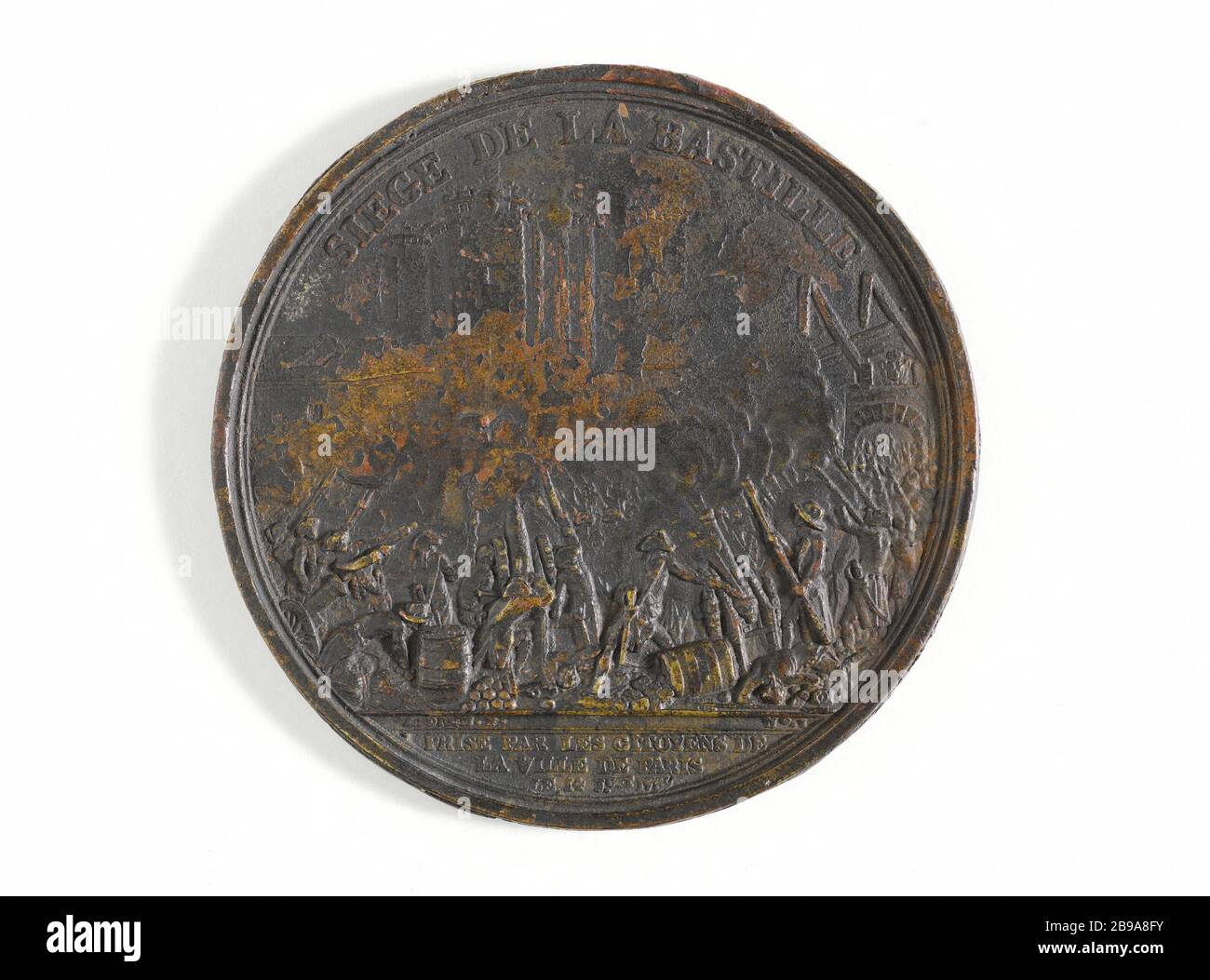 CAPTURE OF THE BASTILLE Bertrand Andrieu (1761-1822). "Prise de la ...