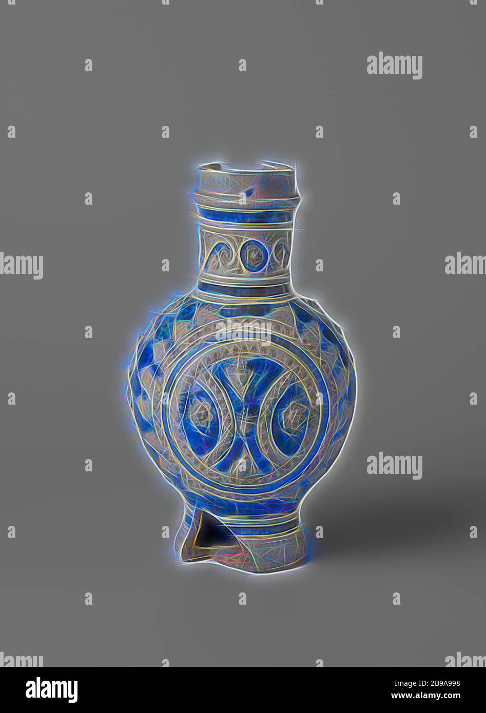 Fragment of a jug with roundels, heart shapes and foliate ornaments, Fragment of a jug of ...